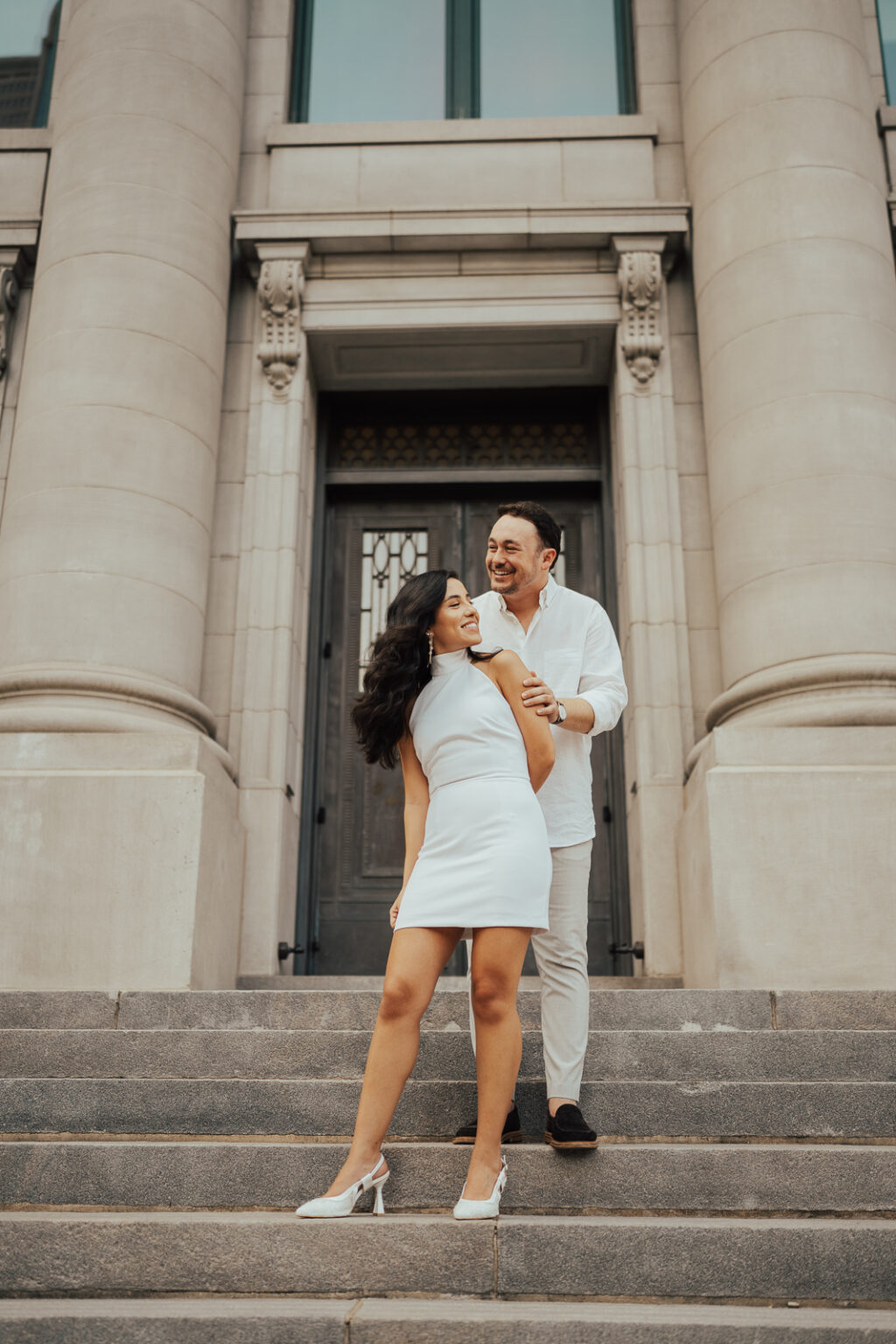 Downtown Dallas Engagement Session - Honda & Cooper » Emily Liz Photography