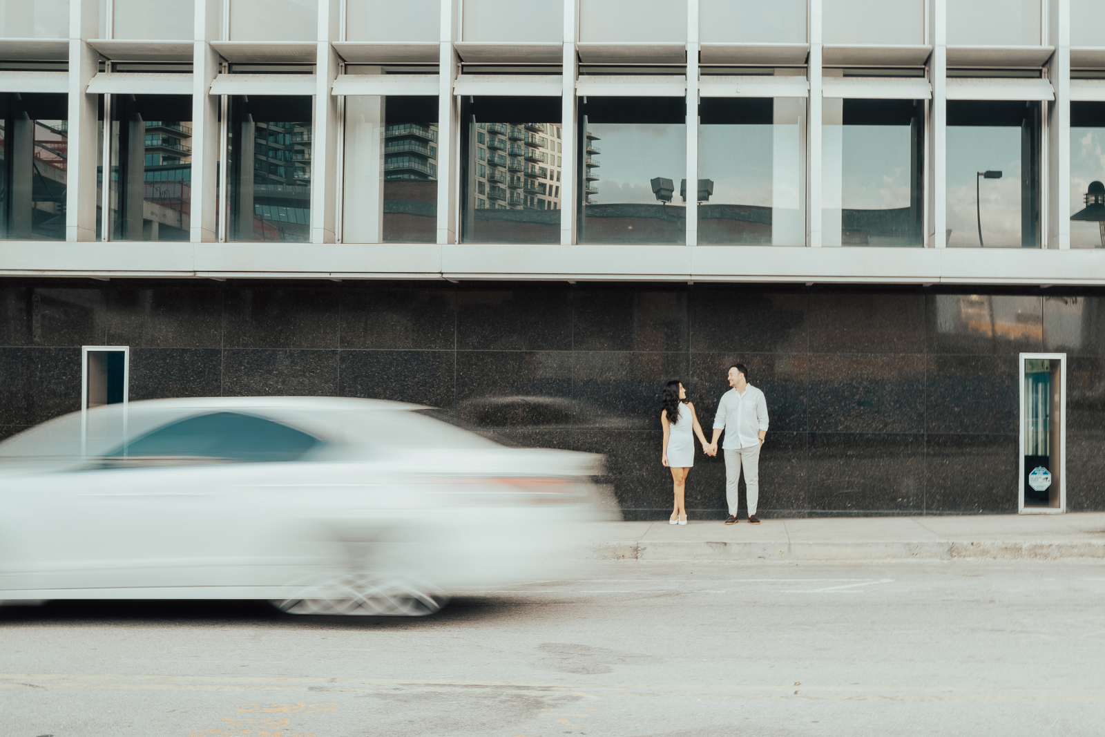 Downtown Dallas Engagement Session - Honda & Cooper » Emily Liz Photography