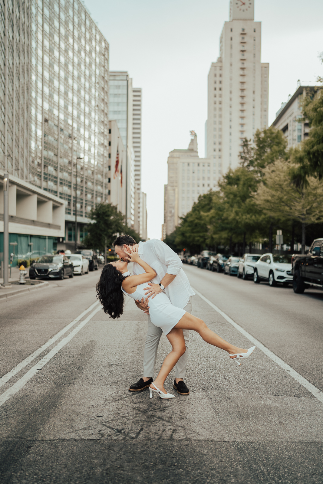Downtown Dallas Engagement Session - Honda & Cooper » Emily Liz Photography
