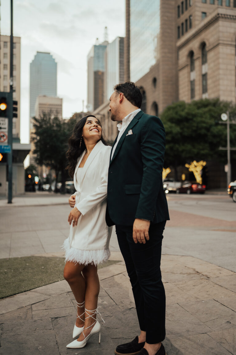 Downtown Dallas Engagement Session - Honda & Cooper » Emily Liz Photography