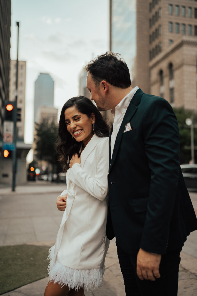 Downtown Dallas Engagement Session - Honda & Cooper » Emily Liz Photography